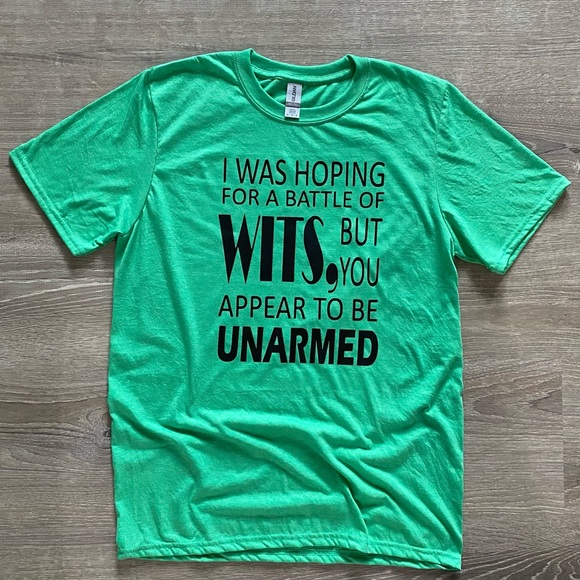 Gildan | Tops | New Battle Of Wits Tee Shirt | Poshmark
